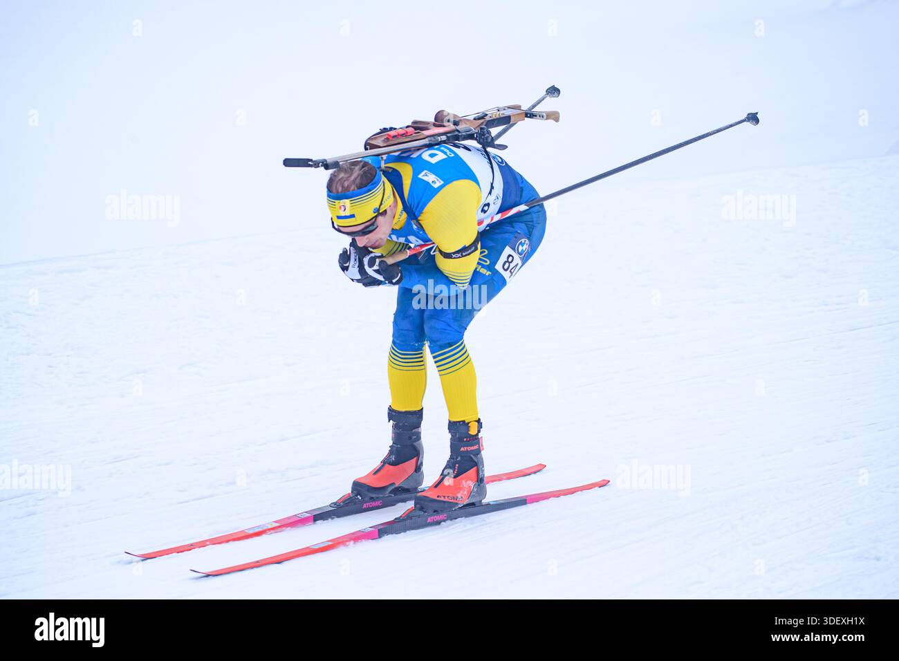OBERHOF, GERMANY - 8 JANUARY, 2026: Denys Nasyko - Biathlon. BMW IBU ...