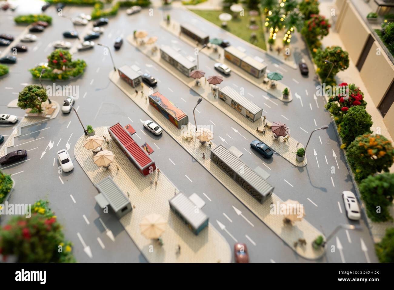 Urban development layout demonstrating efficient space and movement ...