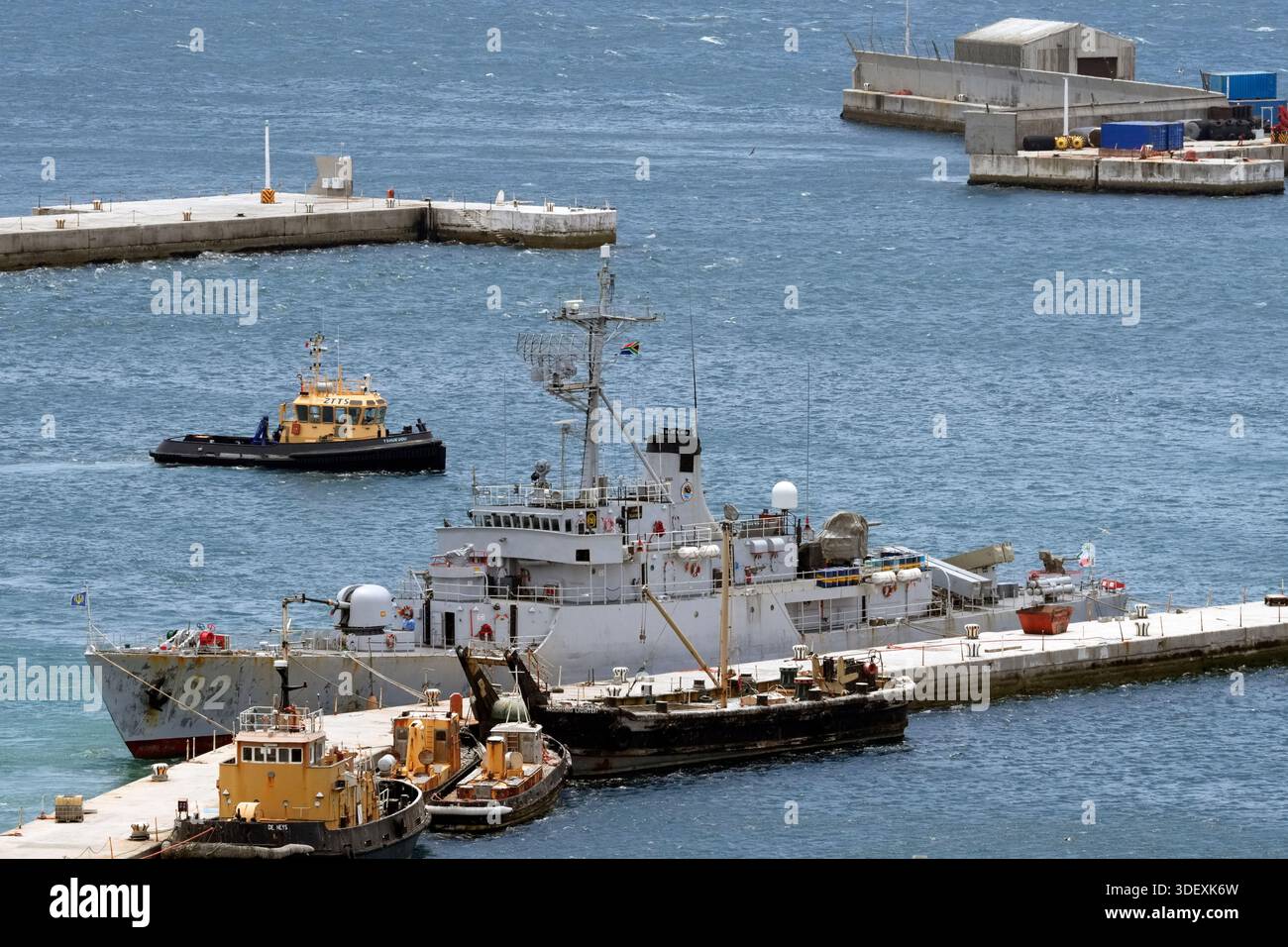 The Iranian navy ship Naghdi is seen docked at Simon's Town Harbour in ...