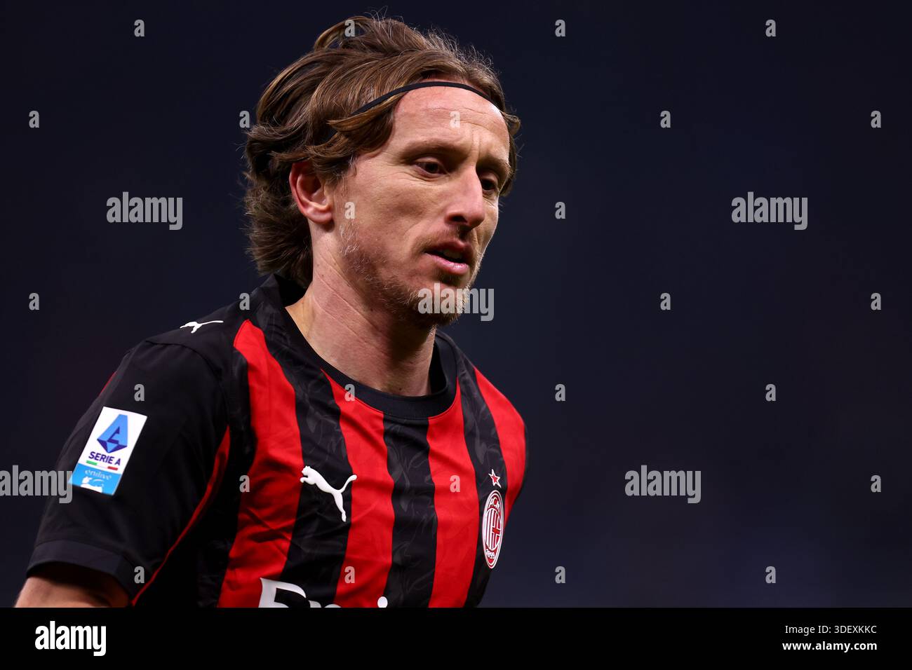 Luka Modric of Ac Milan looks on during the Serie A football match ...