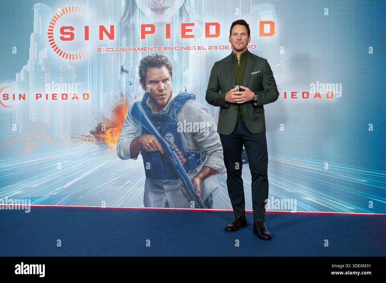US actor Chris Pratt attends the "Sin Piedad" (Mercy) photocall at Four ...