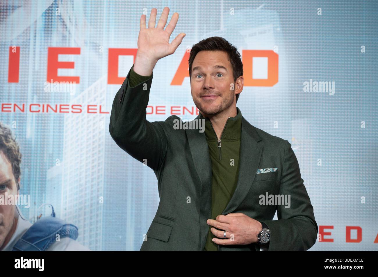 US actor Chris Pratt attends the "Sin Piedad" (Mercy) photocall at Four ...