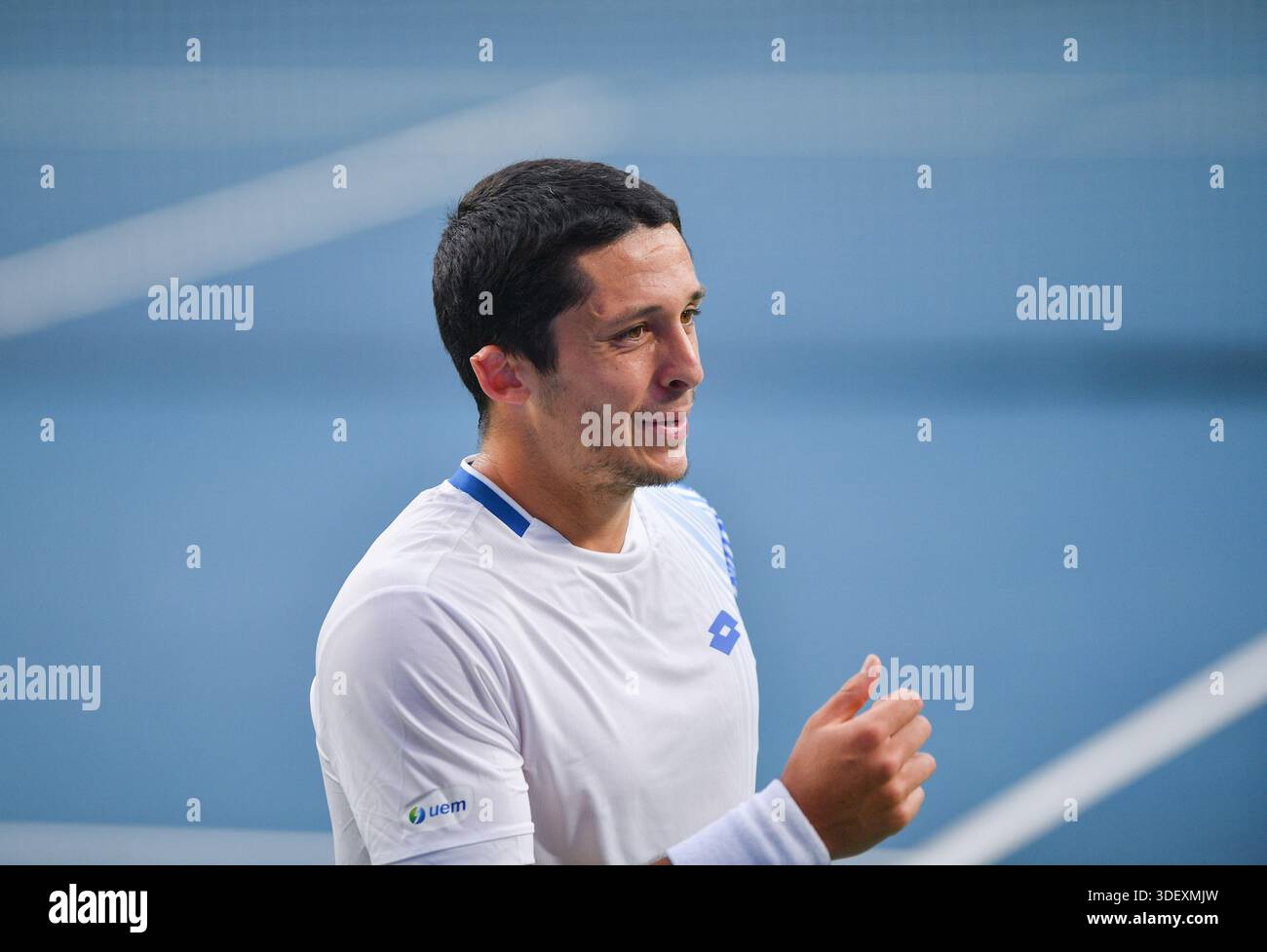 Bengaluru, India. 8th Jan, 2026. Harold Mayot (FRA) on action during ...