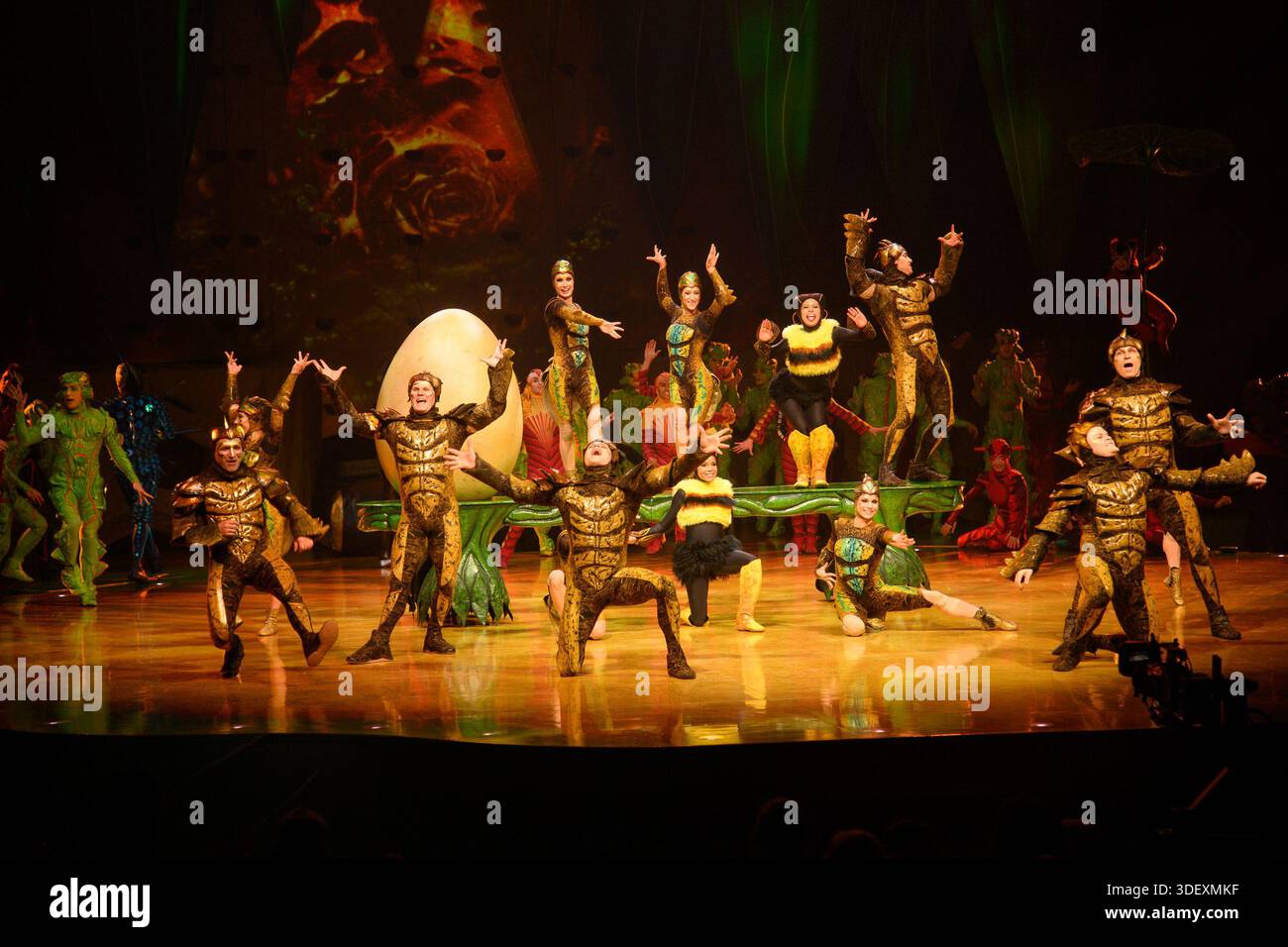London, UK. 08 Jan, 2026. Pictured: Performers take a bow at Cirque Du ...