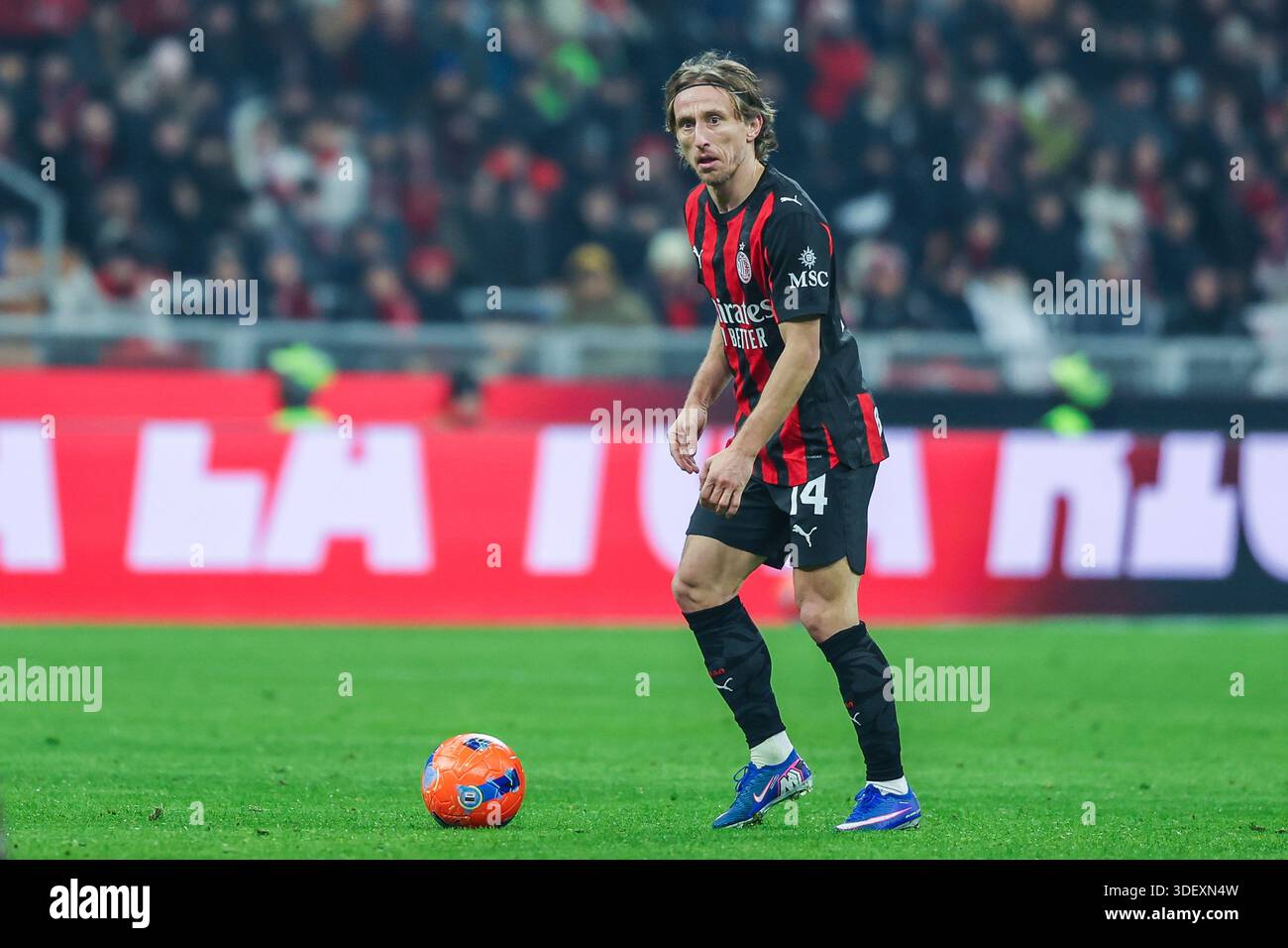 Milan, Italy. 08th Jan, 2026. Luka Modric of AC Milan seen in action ...