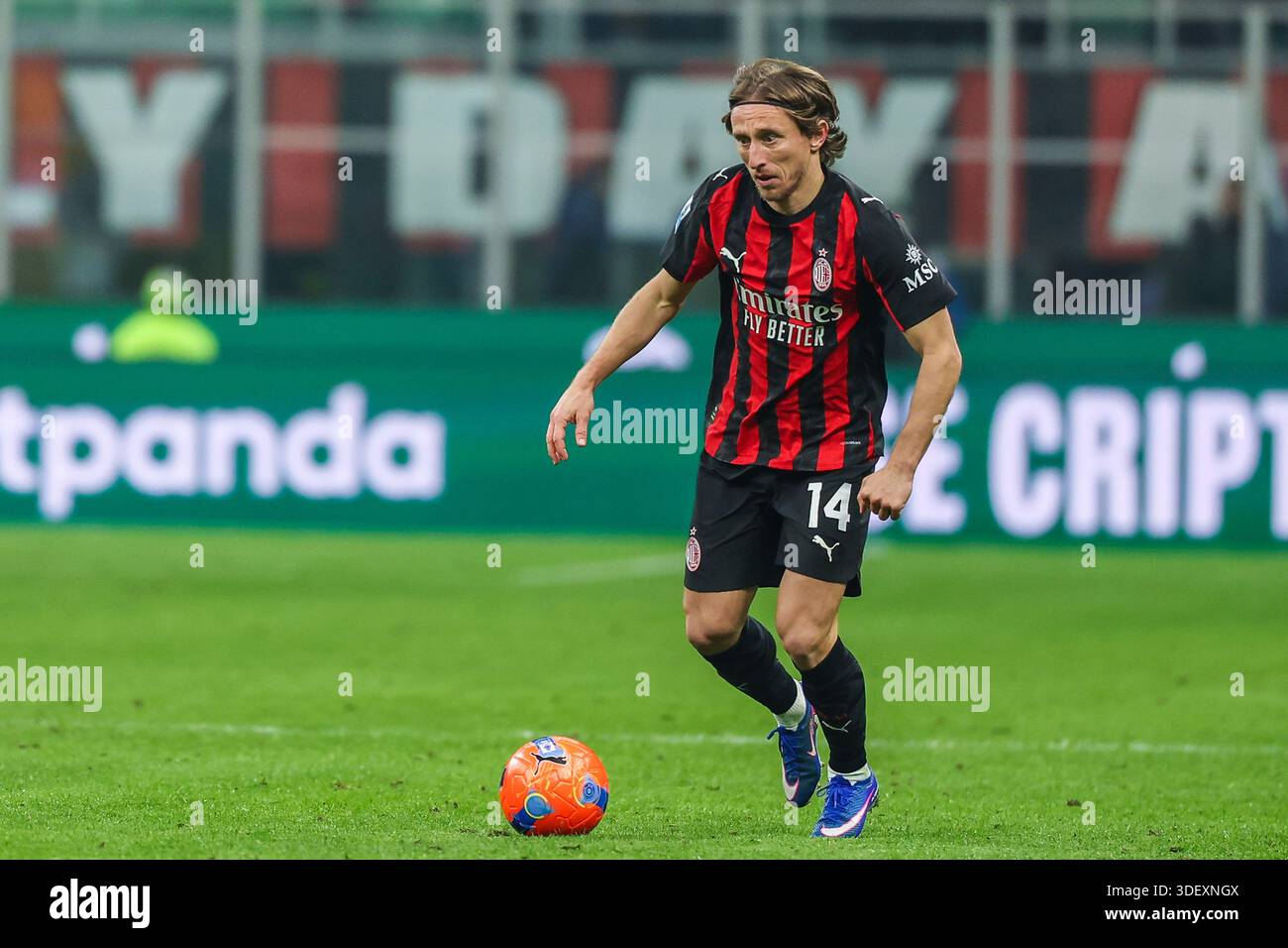 Milan, Italy. 08th Jan, 2026. Luka Modric of AC Milan seen in action ...