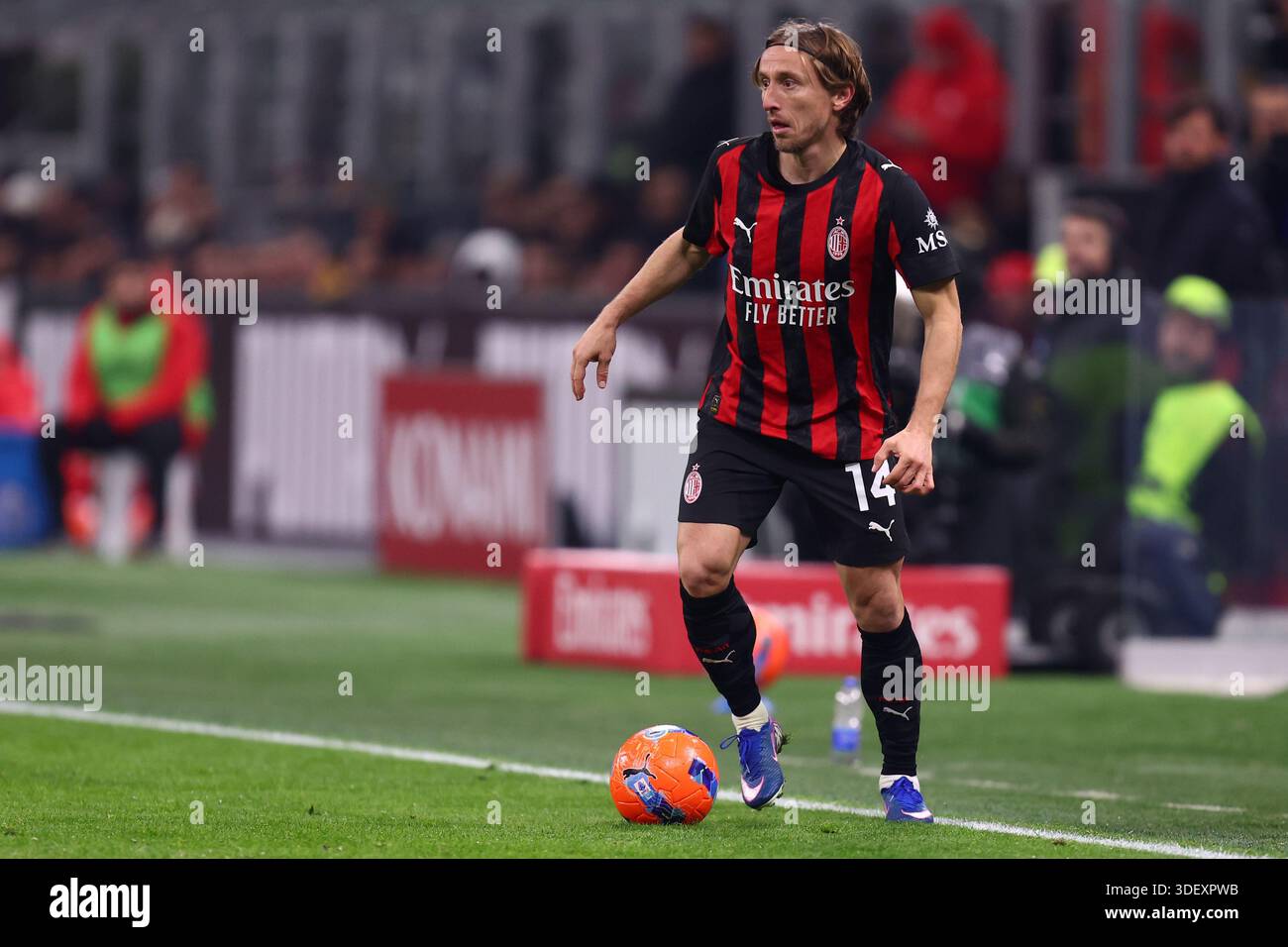Luka Modric of Ac Milan in action during the Serie A match beetween Ac ...