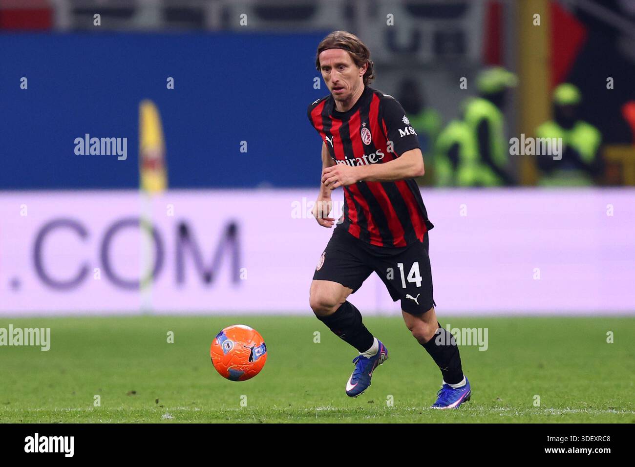 Luka Modric of Ac Milan in action during the Serie A match beetween Ac ...
