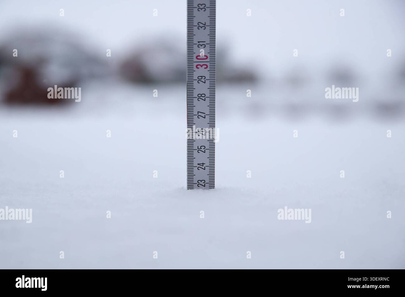 09.01.2026, xgox, Sturmtief Elli, Schnee in Norddeutschland, Symbol ...