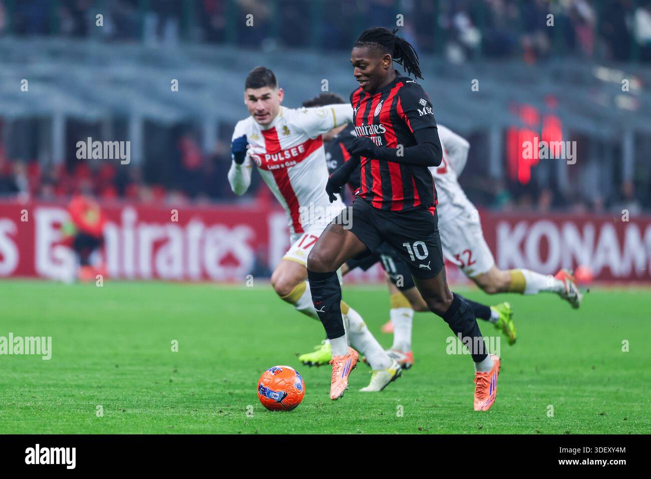 Rafael Leao of AC Milan seen in action during Serie A 2025/26 football ...