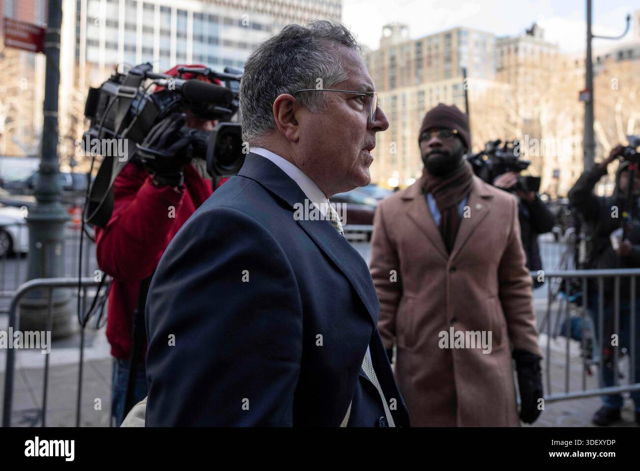Marc Agnifilo, attorney for Luigi Mangione, arrives at Manhattan ...