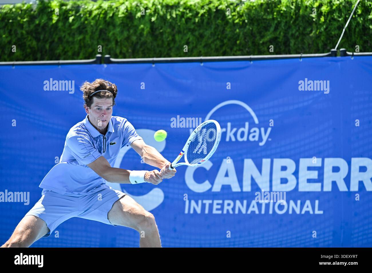 Canberra, Australia. 9 January 2026, Alexander Blockx during the ...