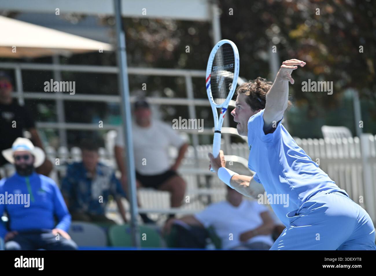 Canberra, Australia. 9 January 2026, Alexander Blockx during the ...
