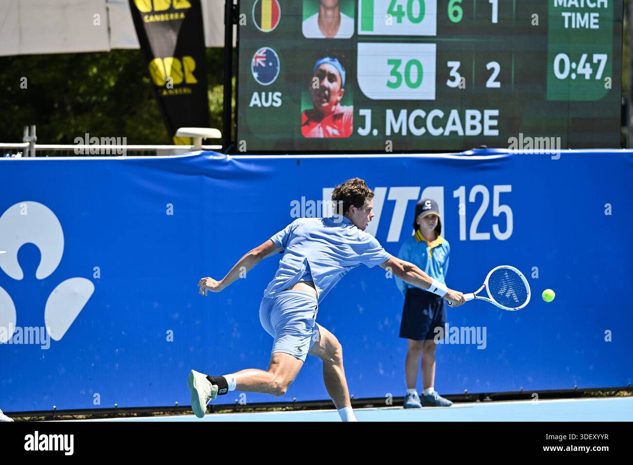 Canberra, Australia. 9 January 2026, Alexander Blockx during the ...