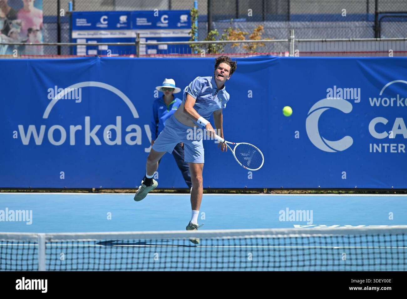 Canberra, Australia. 9 January 2026, Alexander Blockx during the ...