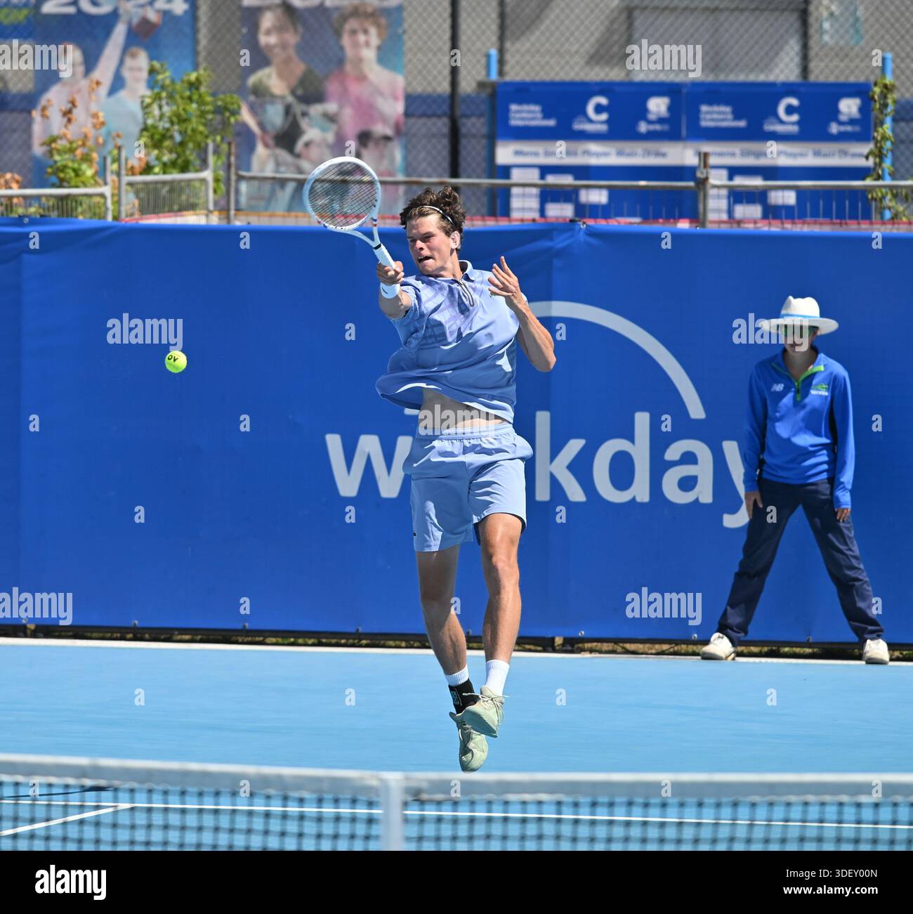 Canberra, Australia. 9 January 2026, Alexander Blockx during the ...