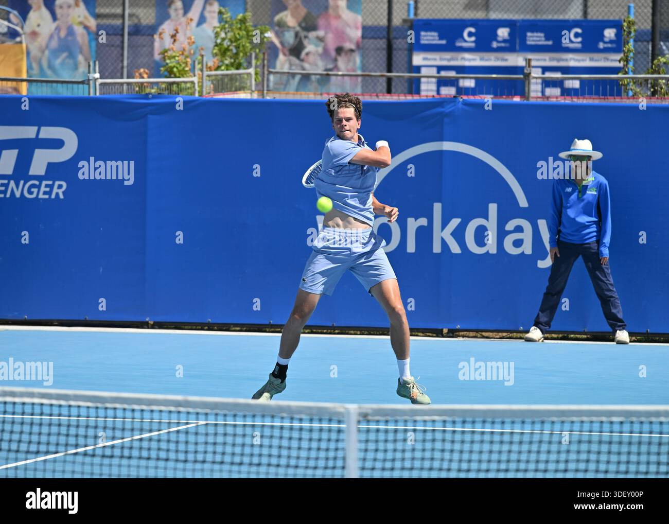 Canberra, Australia. 9 January 2026, Alexander Blockx during the ...
