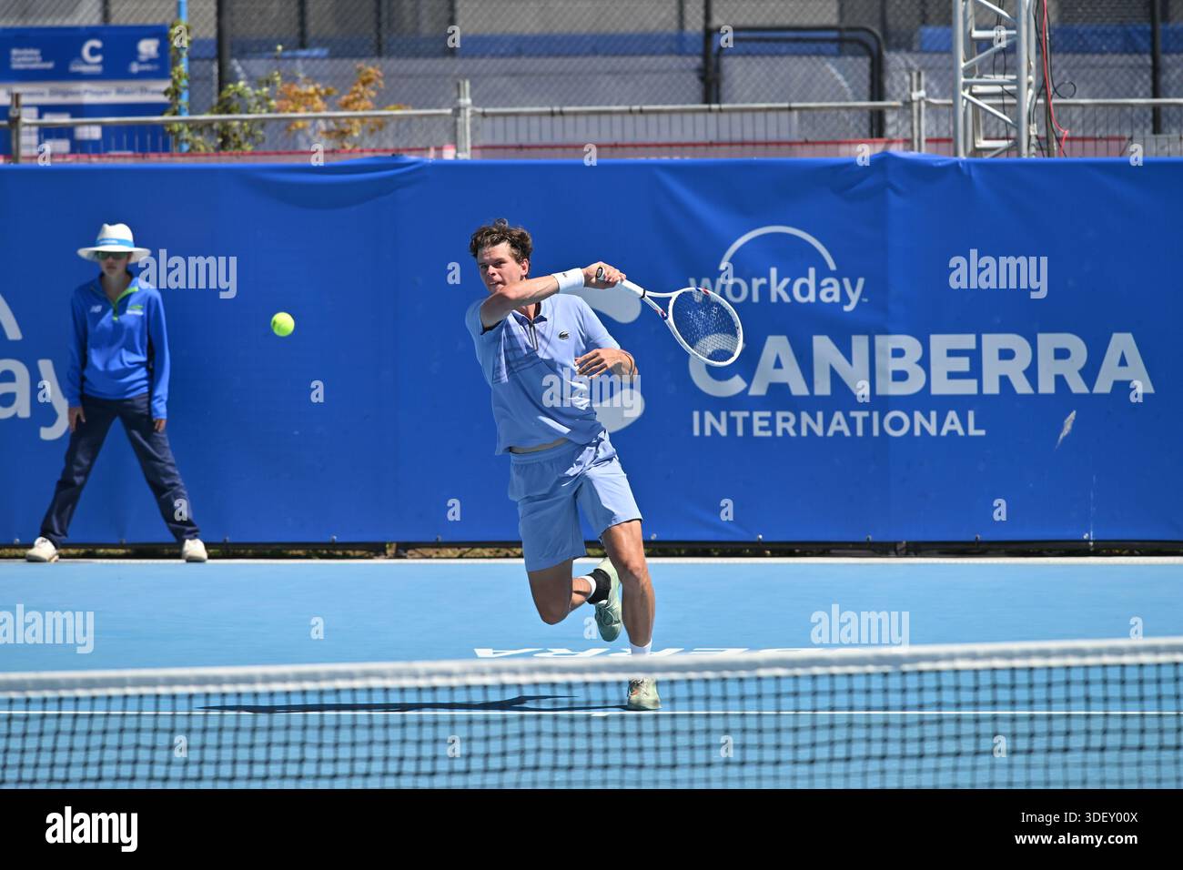 Canberra, Australia. 9 January 2026, Alexander Blockx during the ...