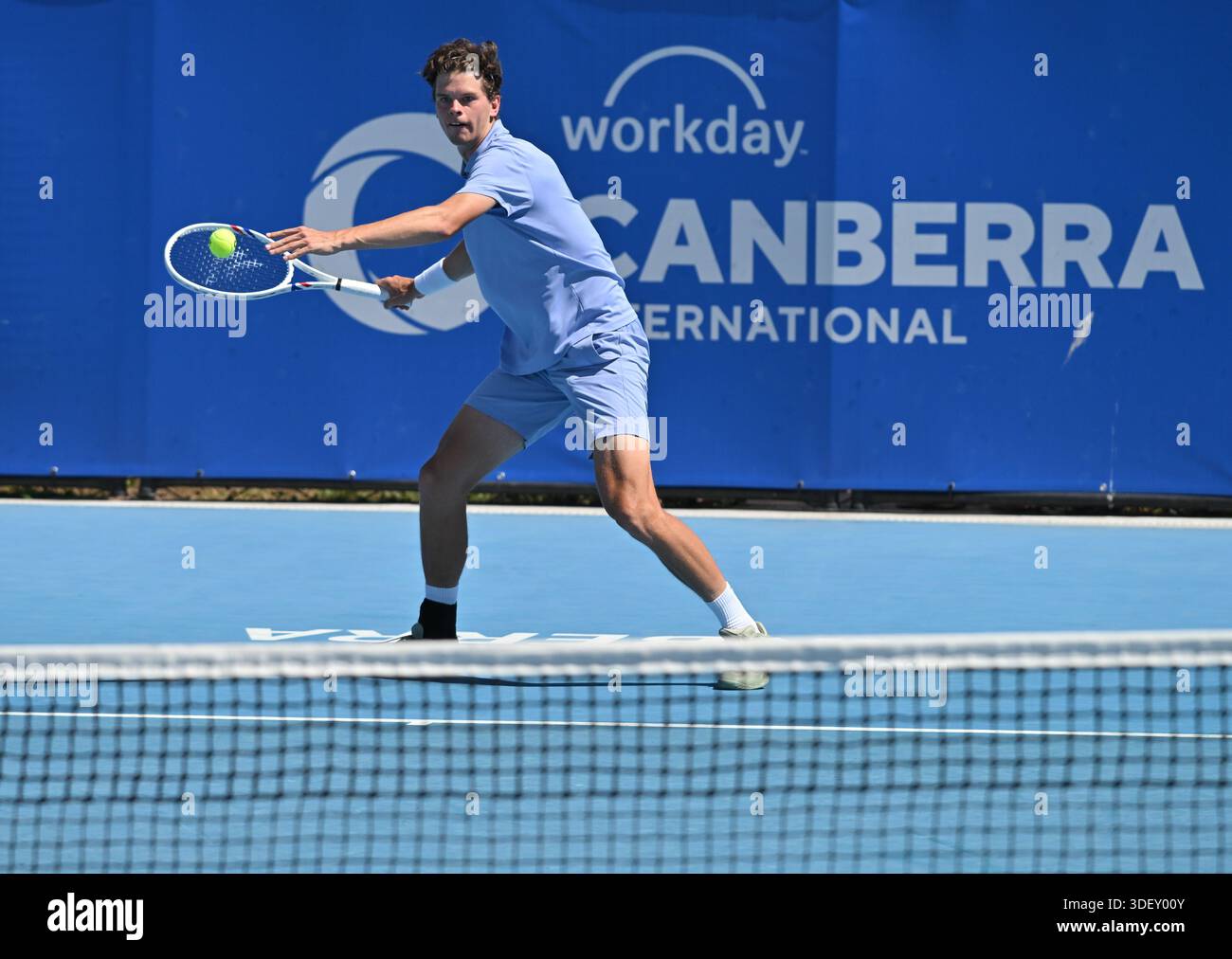 Canberra, Australia. 9 January 2026, Alexander Blockx during the ...