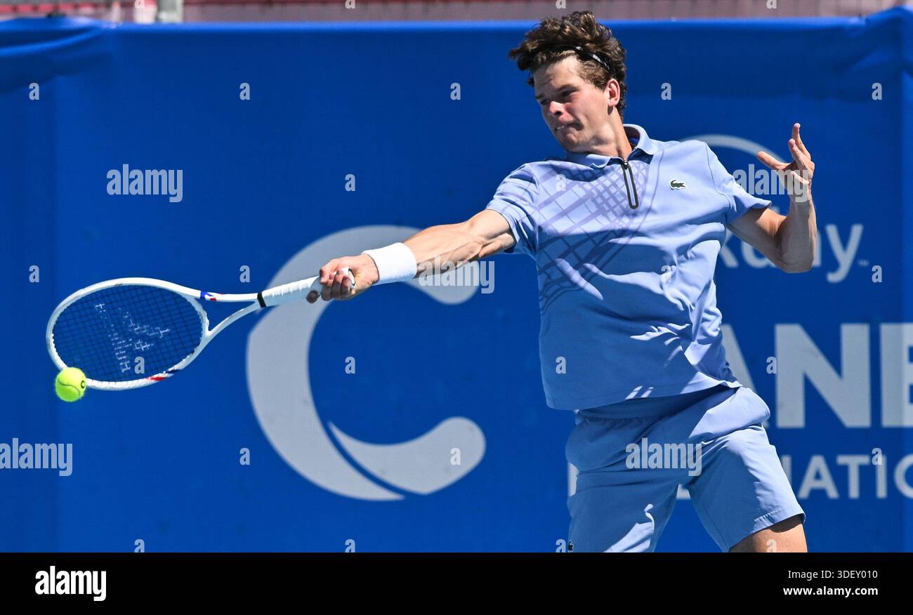 Canberra, Australia. 9 January 2026, Alexander Blockx during the ...