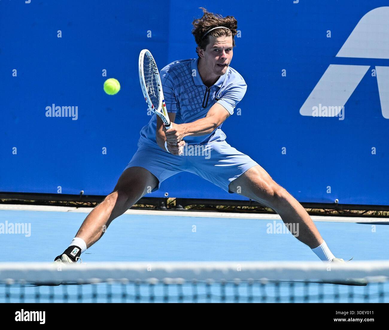 Canberra, Australia. 9 January 2026, Alexander Blockx during the ...