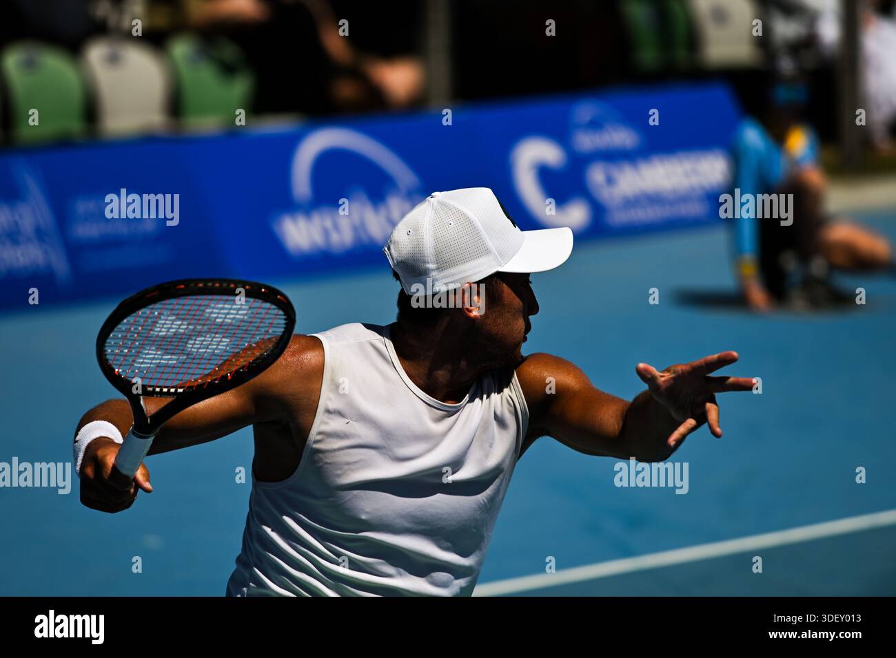Canberra, Australia. 9 January 2026, James McCabe during the Canberra ...