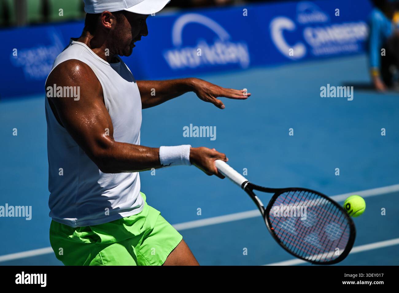 Canberra, Australia. 9 January 2026, James McCabe during the Canberra ...