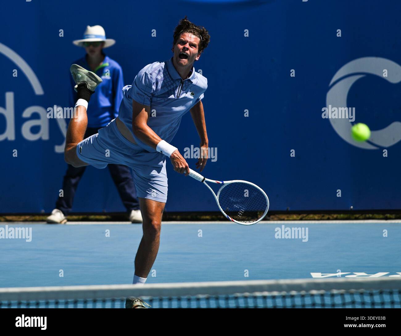 Canberra, Australia. 9 January 2026, Alexander Blockx during the ...