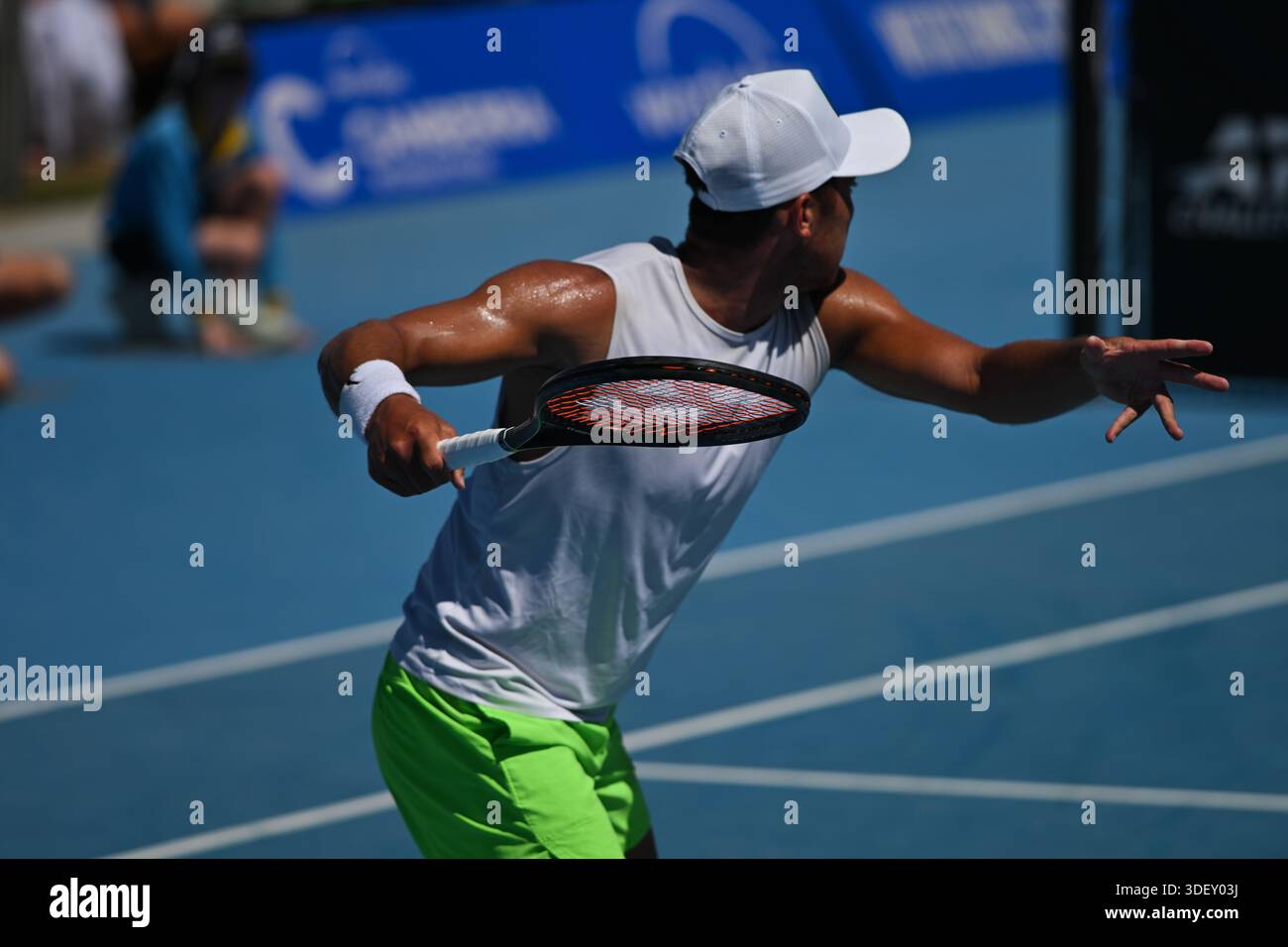 Canberra, Australia. 9 January 2026, James McCabe during the Canberra ...
