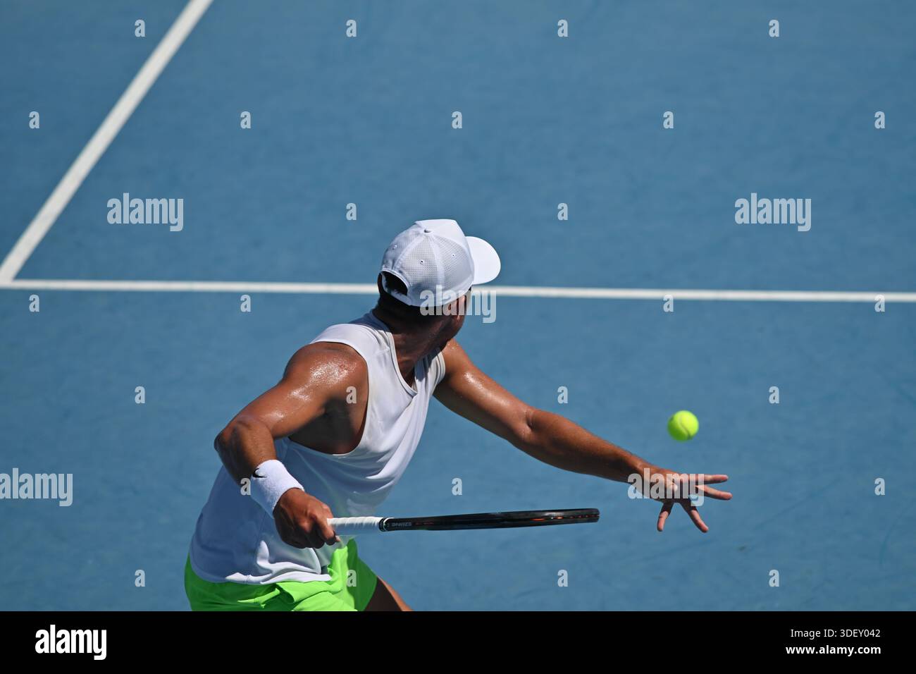 Canberra, Australia. 9 January 2026, James McCabe during the Canberra ...