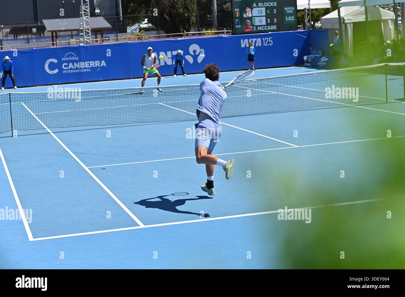 Canberra, Australia. 9 January 2026, Alexander Blockx during the ...