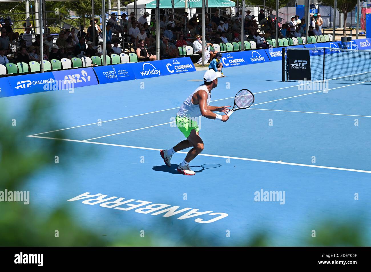 Canberra, Australia. 9 January 2026, James McCabe during the Canberra ...