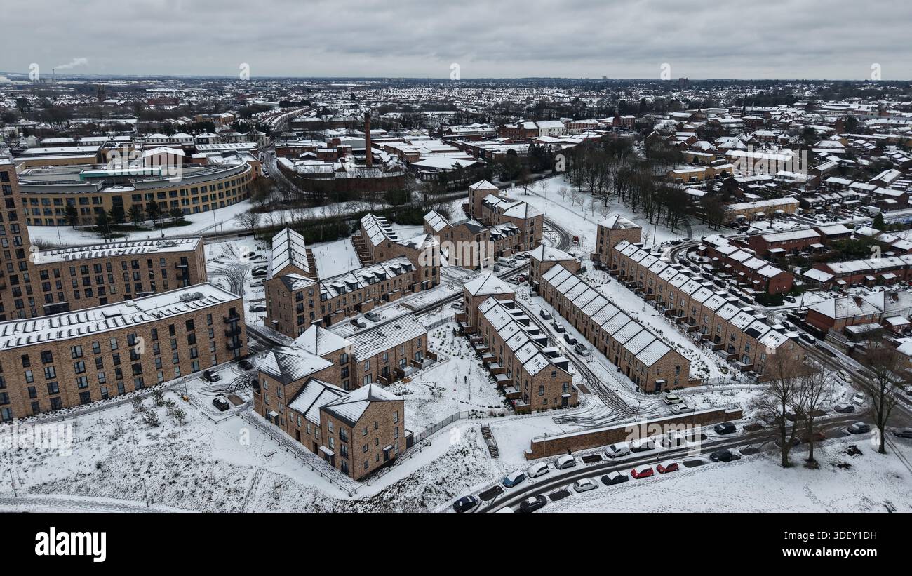 Storm goretti snowfall in hi-res stock photography and images - Alamy