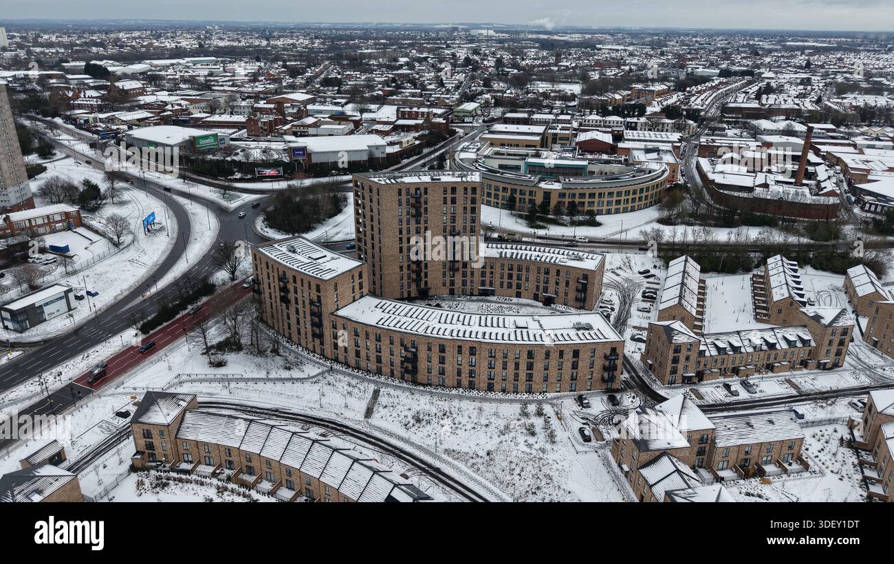 Storm goretti snowfall in hi-res stock photography and images - Alamy
