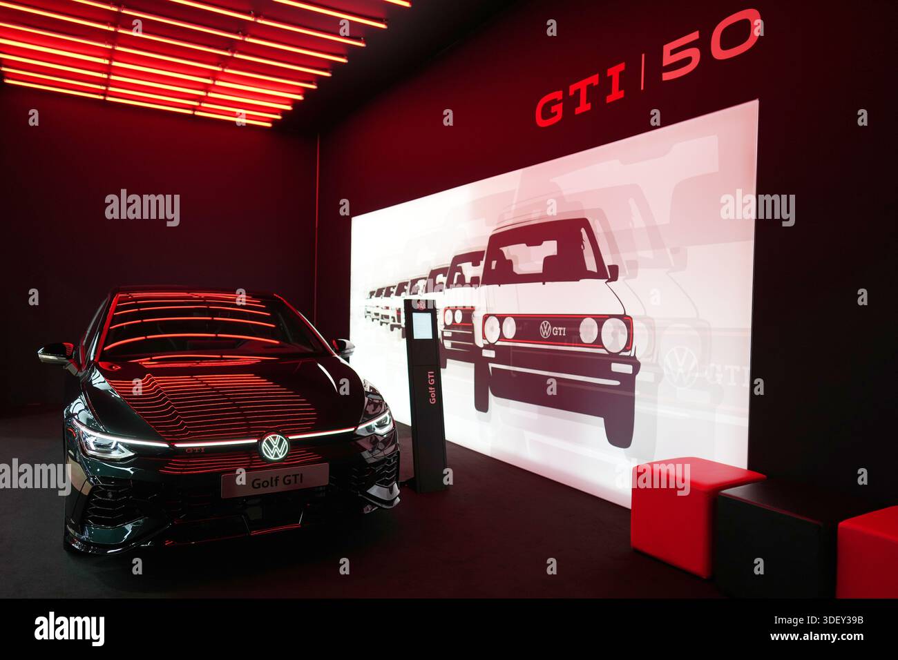 The new Volkswagen GTI 50 on display during the media opening of the ...