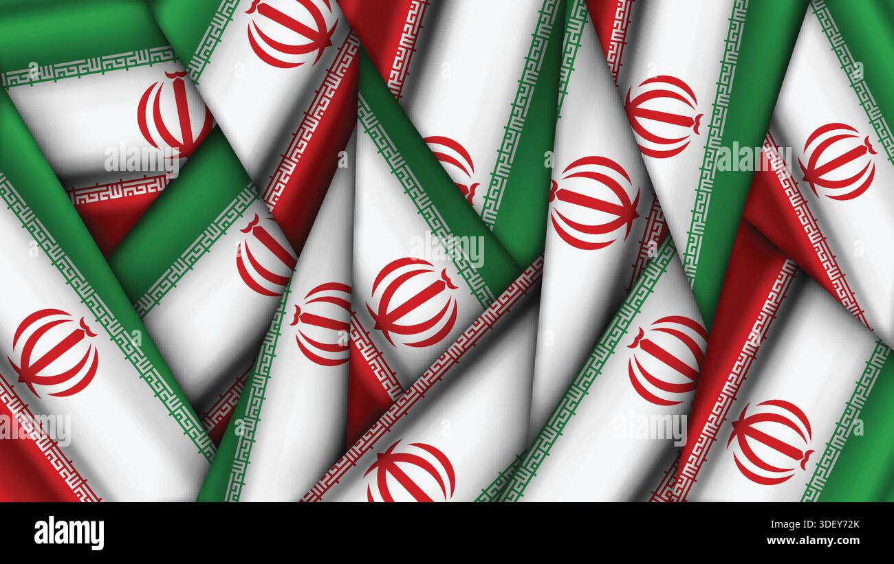 Iranian national flags Stock Vector Images - Alamy