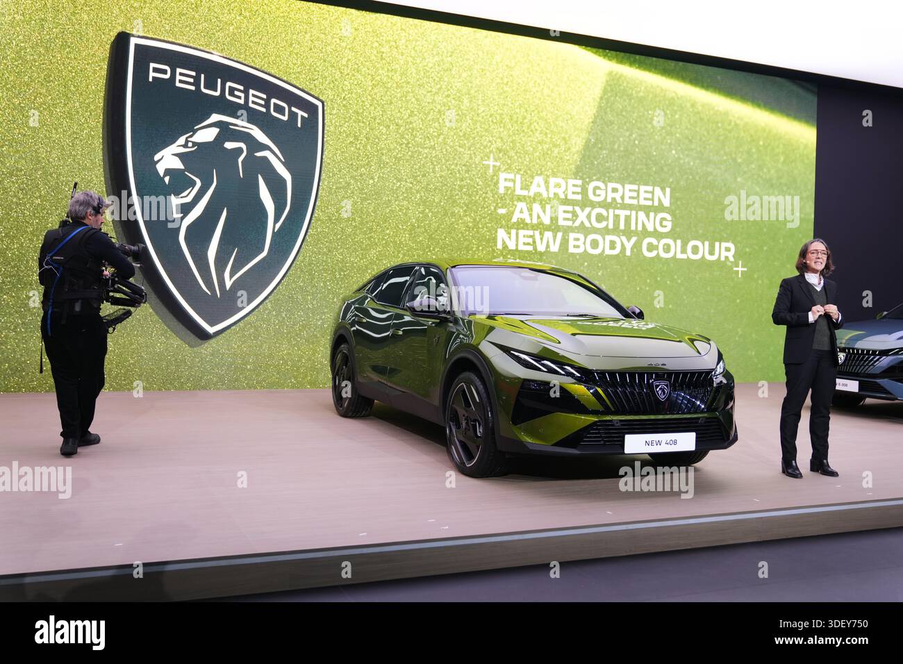 The new Peugeot 408 on display during the opening of the Brussels Motor ...