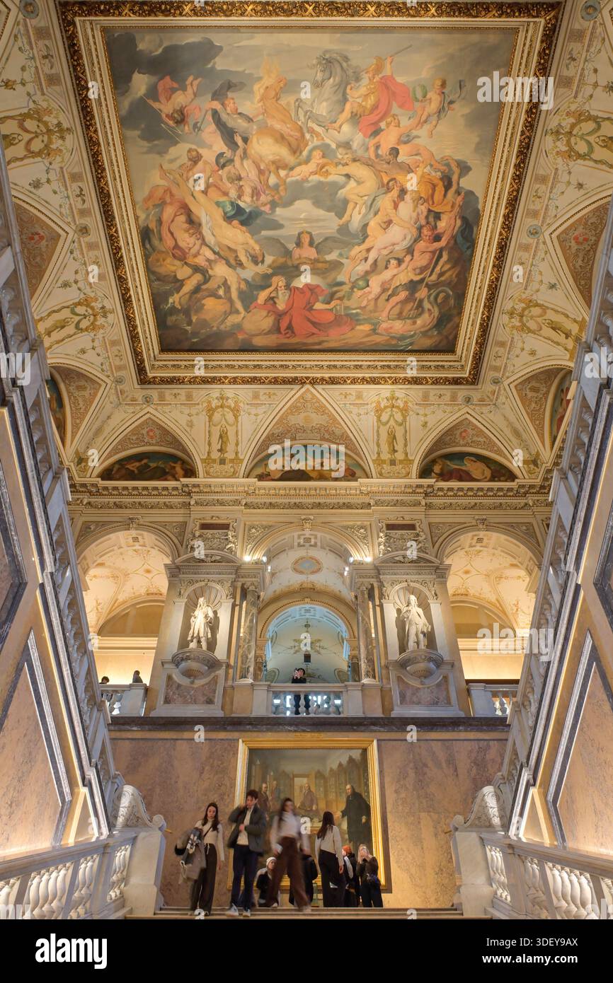Grosses Treppenhaus, Naturhistorisches Museum, Burgring, Wien ...