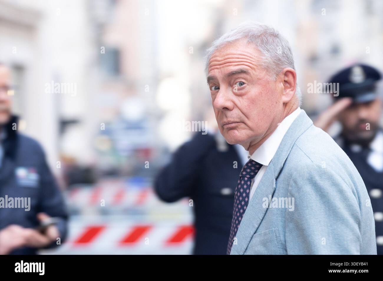 Adolfo Urso in front of the Church of San Carlo on Via del Corso to ...