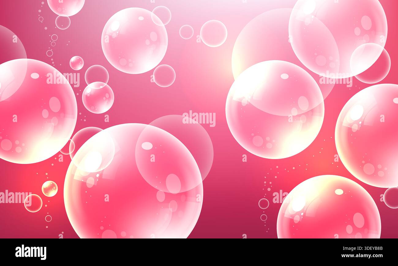 3d pink soap ball Stock Vector Images - Alamy