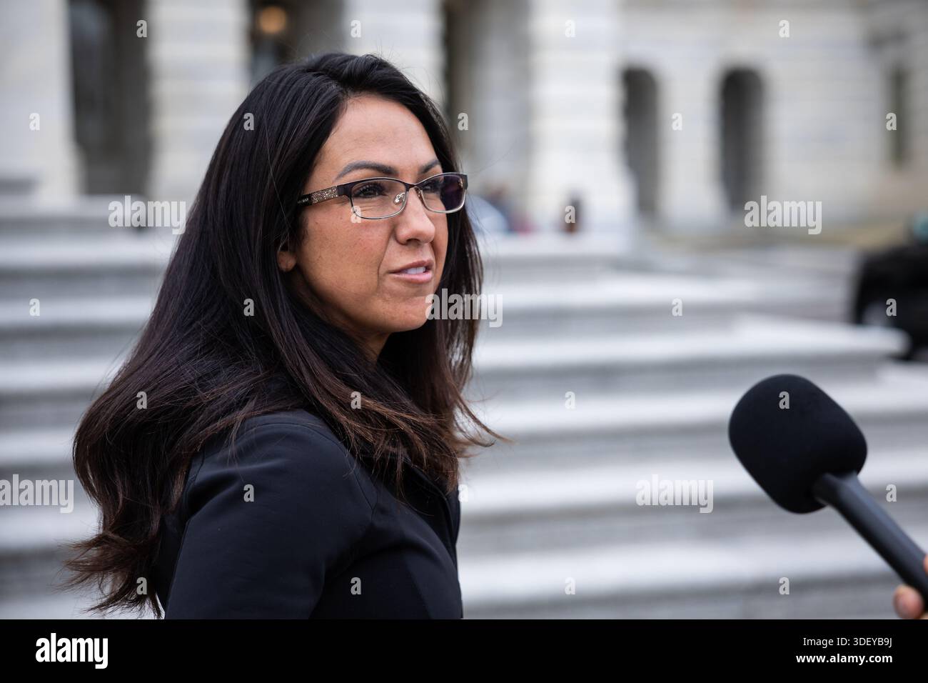 Rep Lauren Boebert R Colo Speaks With Reporters As She Departs A