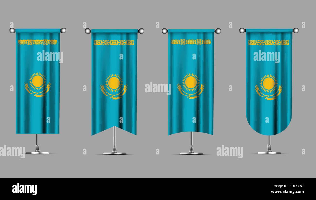 Kazakhstan central asia vertical Stock Vector Images - Alamy
