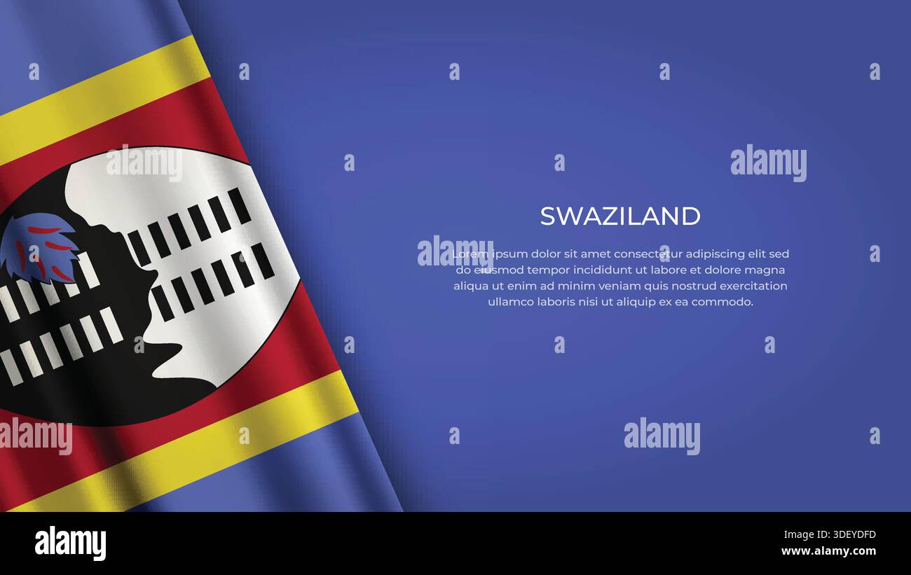 Swaziland official flag vector hi-res stock photography and images - Alamy