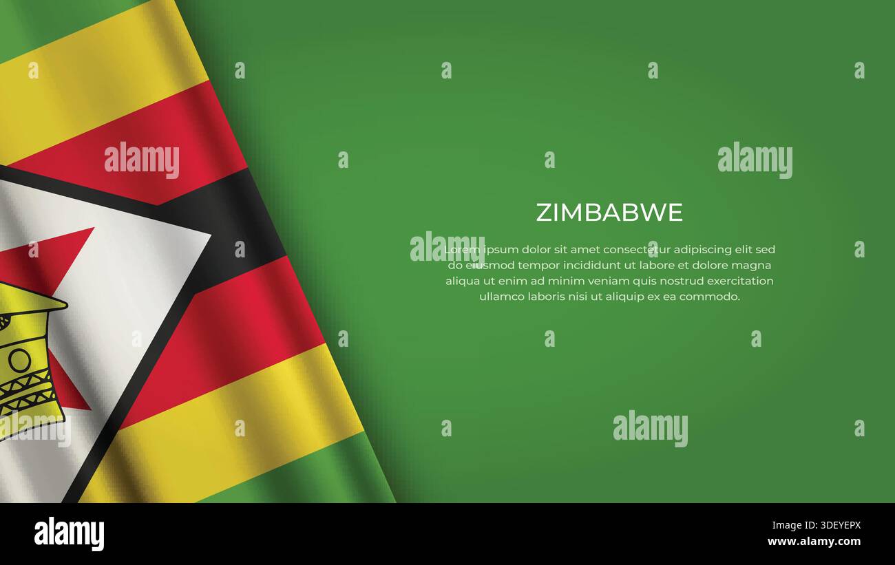 Zimbabwe zimbabwean flag Stock Vector Images - Alamy