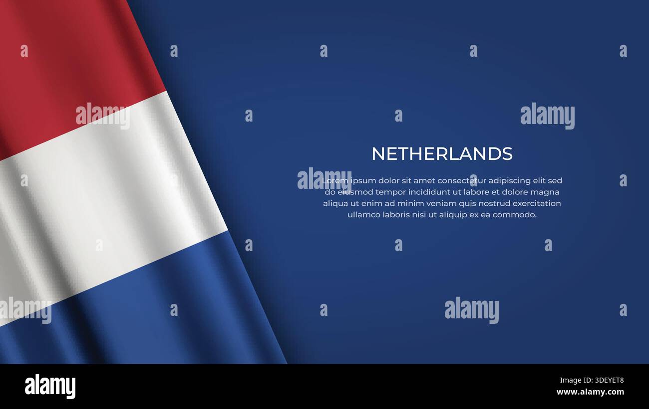 NETHERLANDS Flag with Original color Stock Vector Image & Art - Alamy