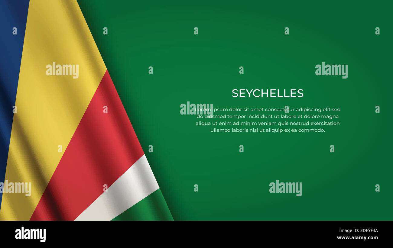 Seychelles flag official colors Stock Vector Images - Alamy