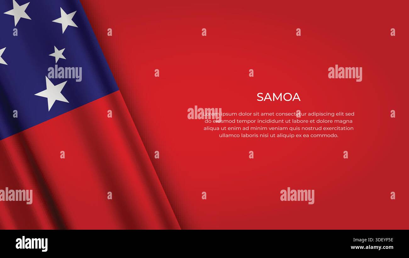 Samoan national flag Stock Vector Images - Alamy