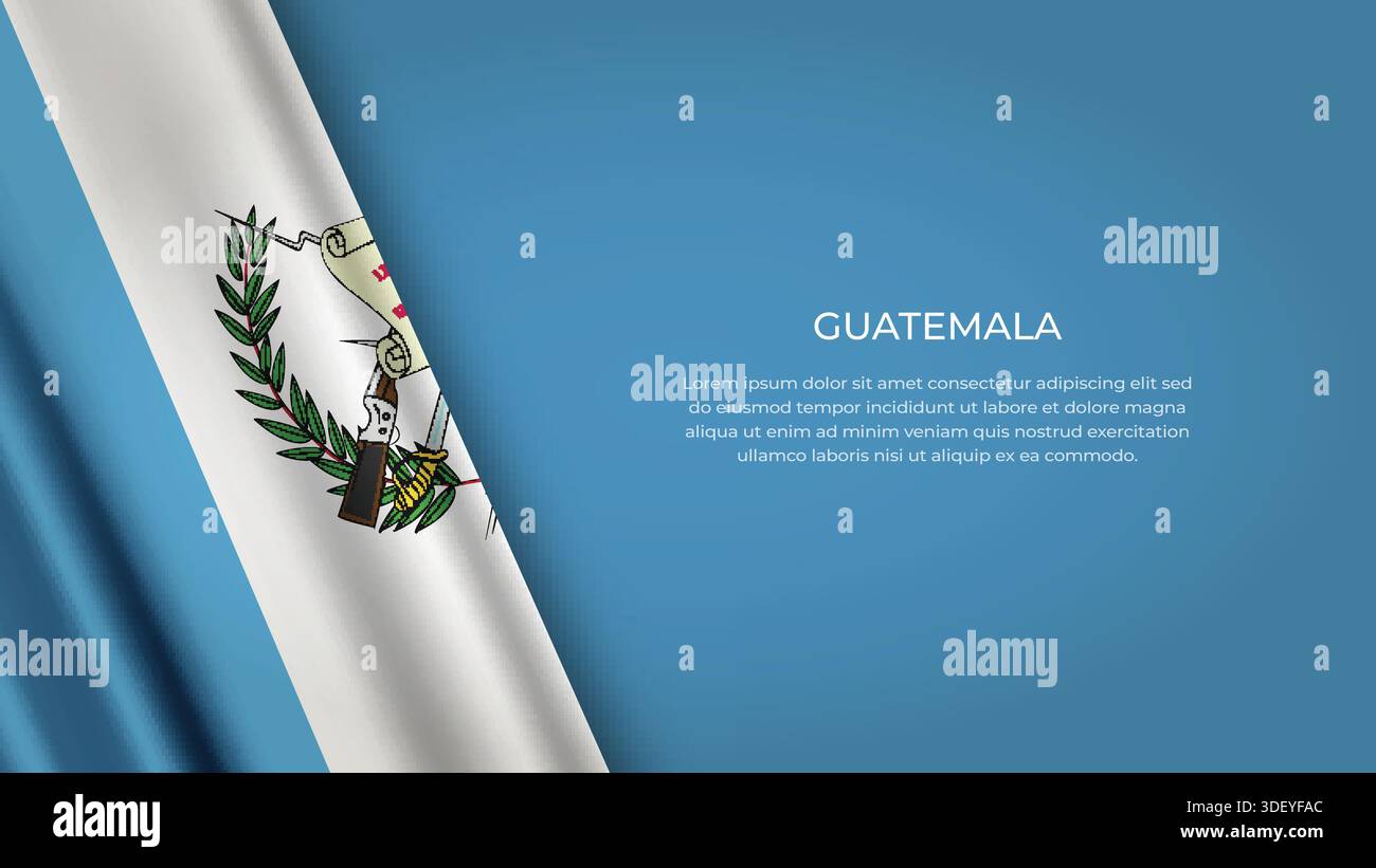 Vector flagpole with guatemala flag hi-res stock photography and images ...