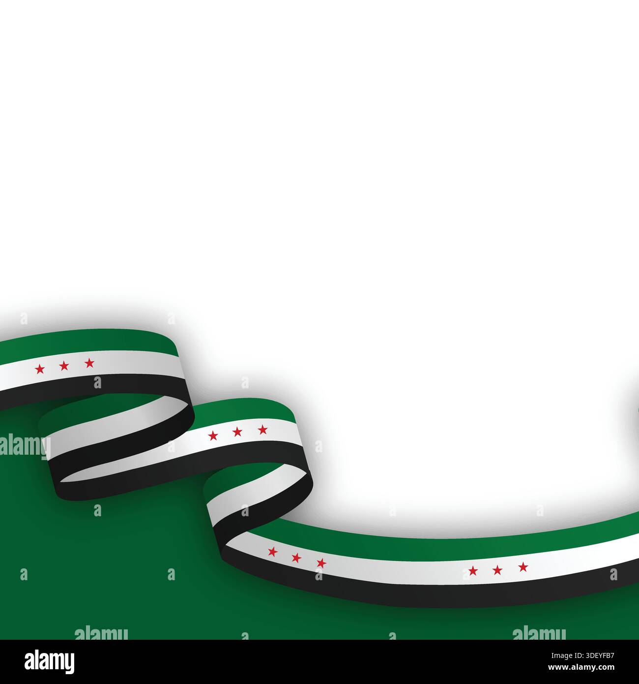 Syrian Arab Republic Identitiy with Syrian Flag Stock Vector Image ...