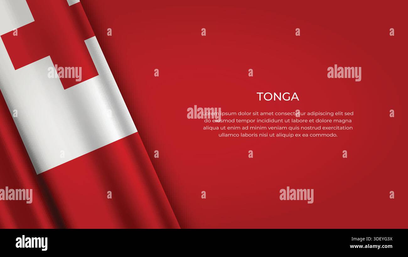 Tonga flag official colors hi-res stock photography and images - Alamy